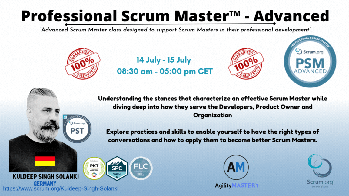 Professional Scrum Master - Advanced | Scrum.org